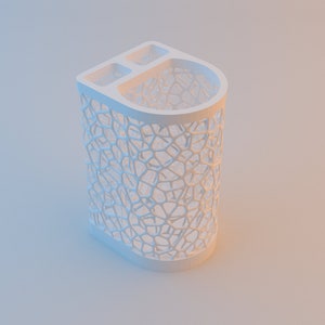 Toothbrush Holder Stl File - Bathroom Organizer - Toothbrush Stand ...