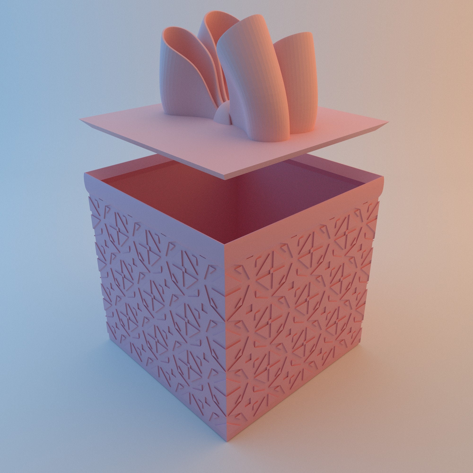 GIFT BOX 3D Stl 3D Model Stl Home Decor table Decoration - Etsy