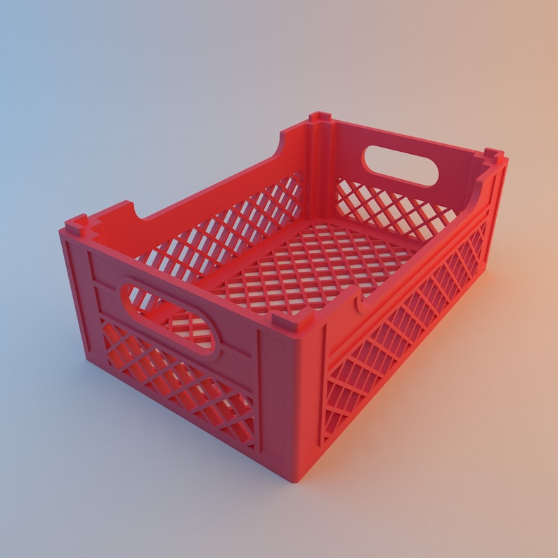 Stackable Crate Mini Container STL File 3D Print for Office - Etsy