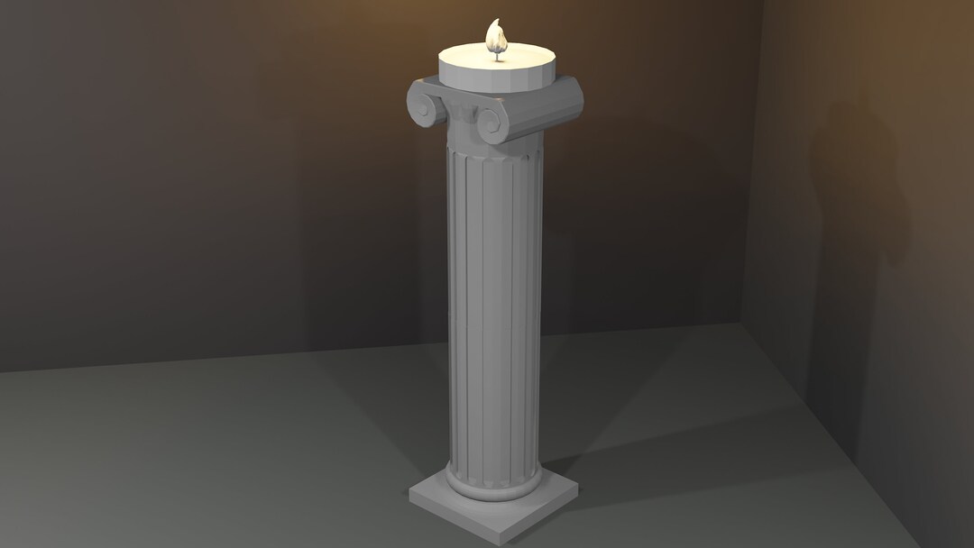 Greek Column Candle Holder 3D Print STL File for 3D Printers - Etsy