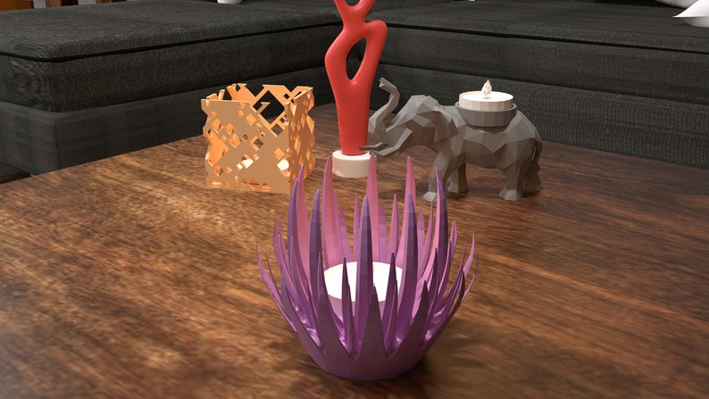 Candle Holder STL Files for 3D Printing | 3D Home Decor | 3d Printed ...