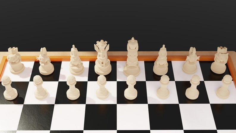 Pokemon Chess Set - 3D Print File Stl, Chess Set - Premium Chess Set ...