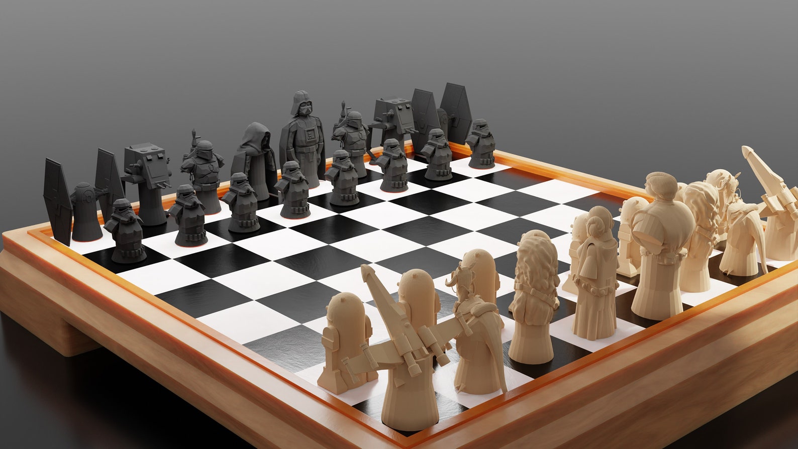 Star Wars Chess Set Chess Set STL File 3D Digital Printing - Etsy Star Wars Chess Set Chess Set STL File 3D Digital Printing - Etsy