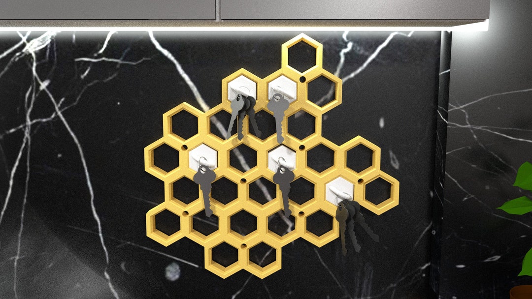 Key Holder for Wall Stl- 3D Model Stl - Home Decor Stl - 3D Print Stl ...