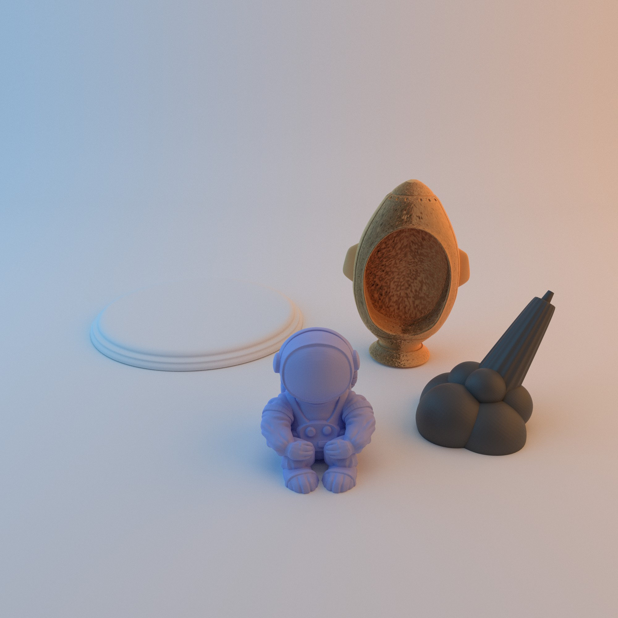 Astronaut Takes off on a Rocket Stl File 3d Printing - Etsy