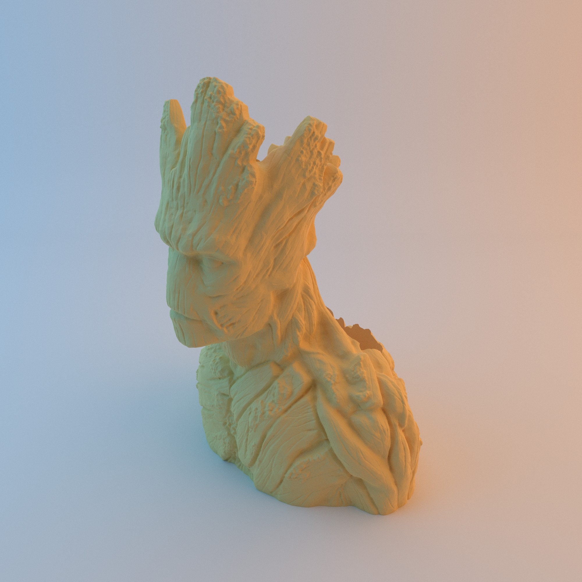 Groot Pen Holder STL File 3D Printed Pen Holder Office Decoration Table ...