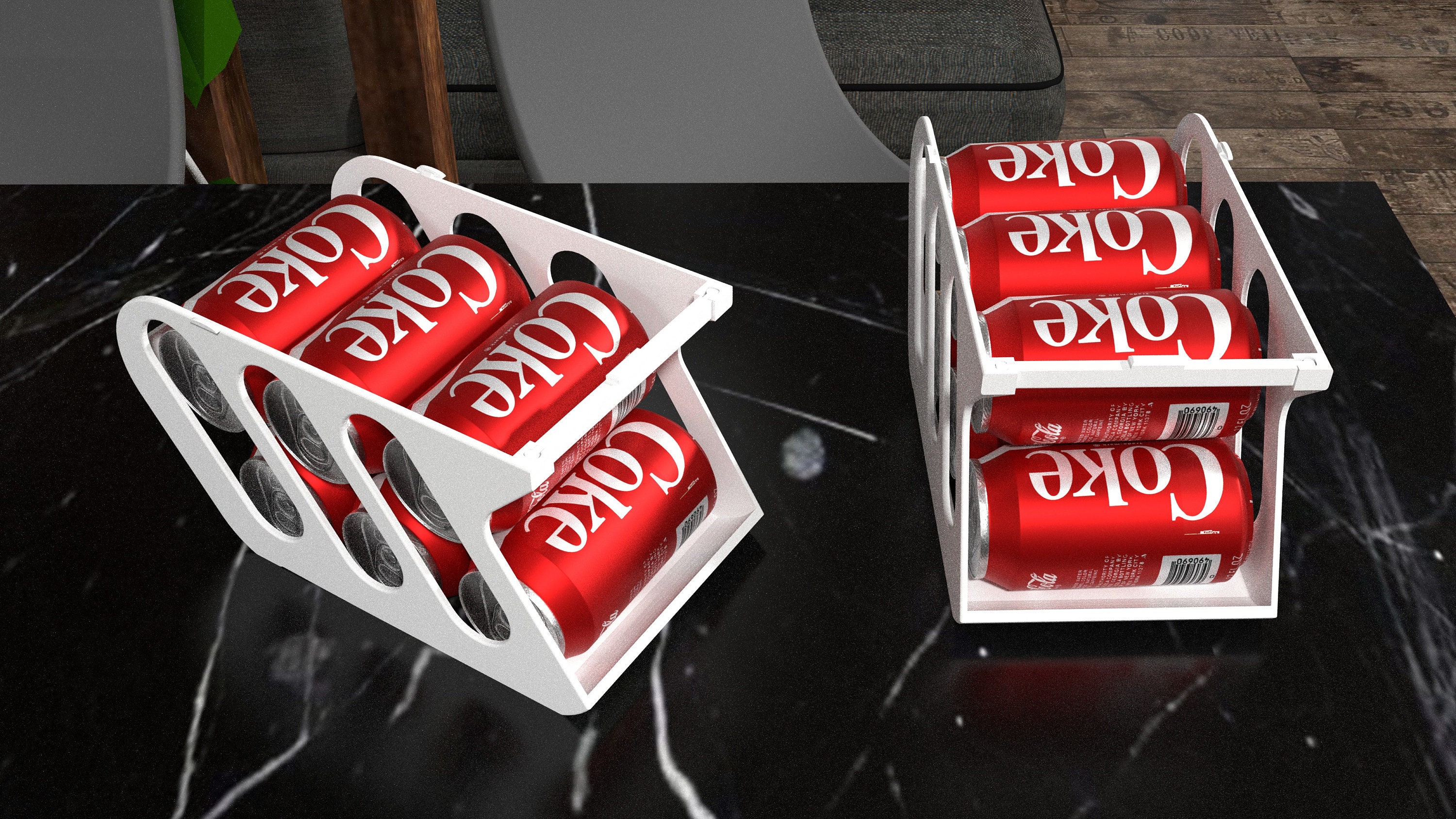 Can Dispenser for 12-oz Stl Juice Coke Beer Box Organizer Holder ...