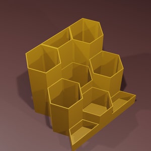 Pen Holder STL File - 3D Printed Pen Holder - Office Decoration - Table ...