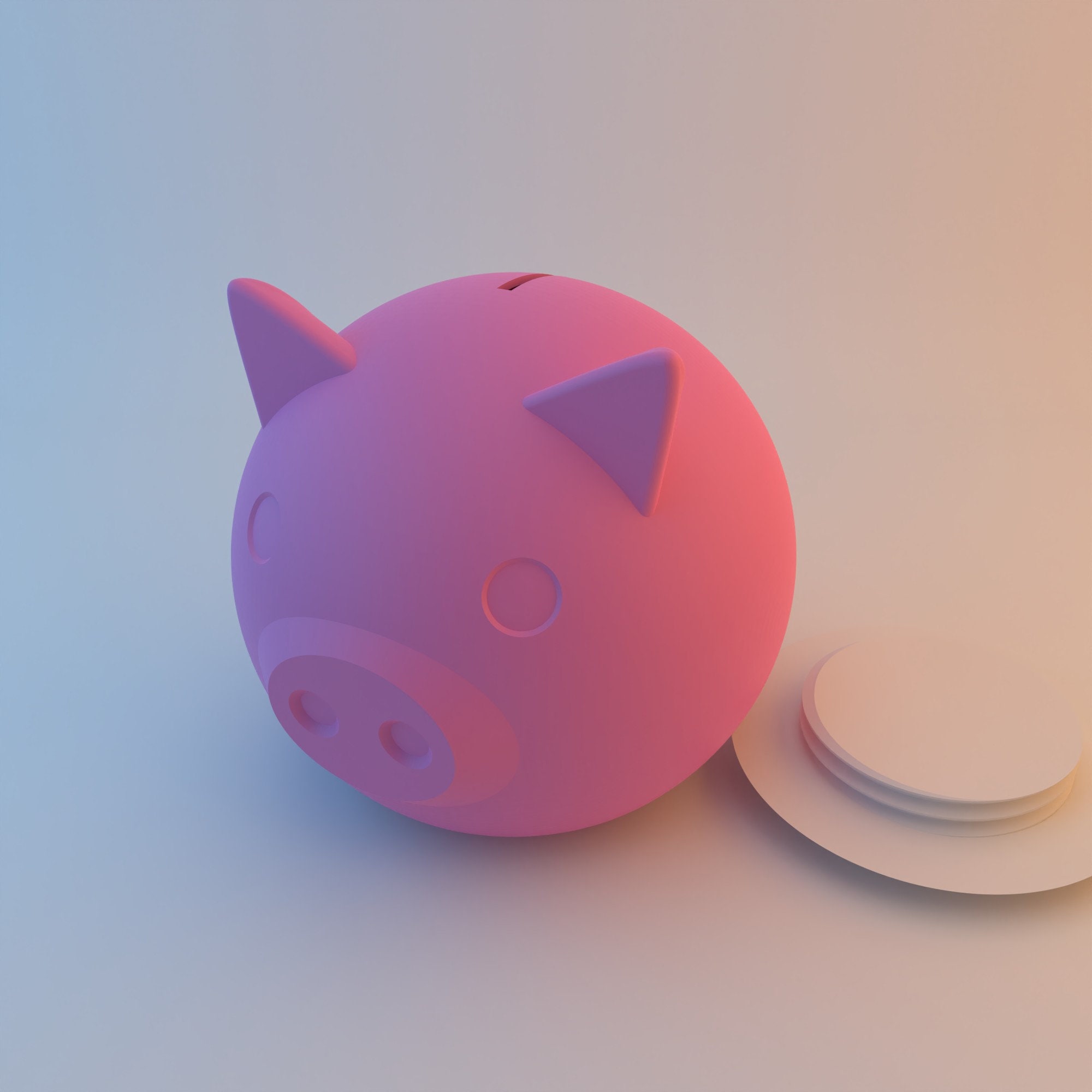 Piggy Bank | Money Bank | Monex Box Stl | Coin Bank | Stl Files for 3D ...