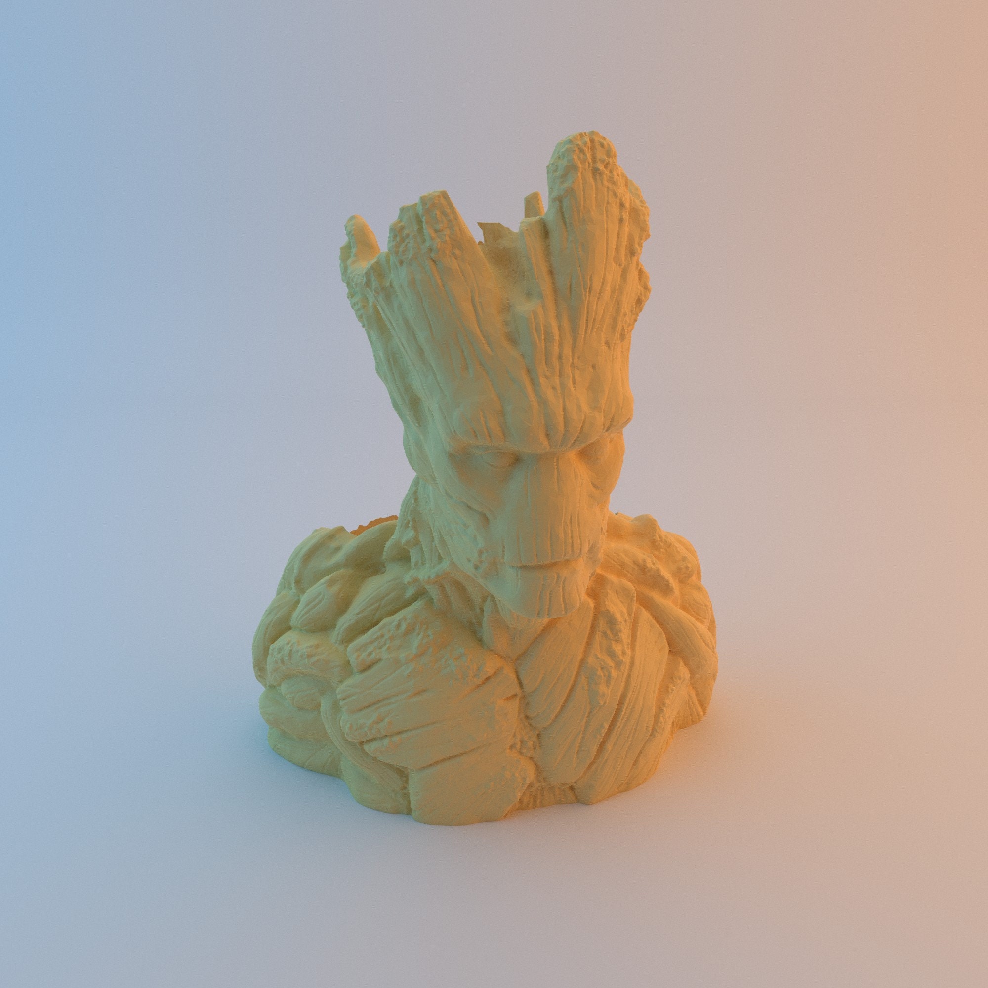 Groot Pen Holder STL File 3D Printed Pen Holder Office Decoration Table ...