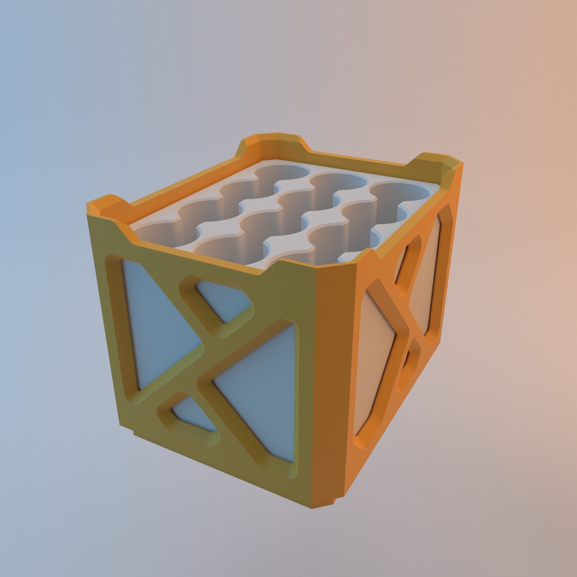 Battery Holderer Organizer for AAA and AA Batteries Mini Container STL ...