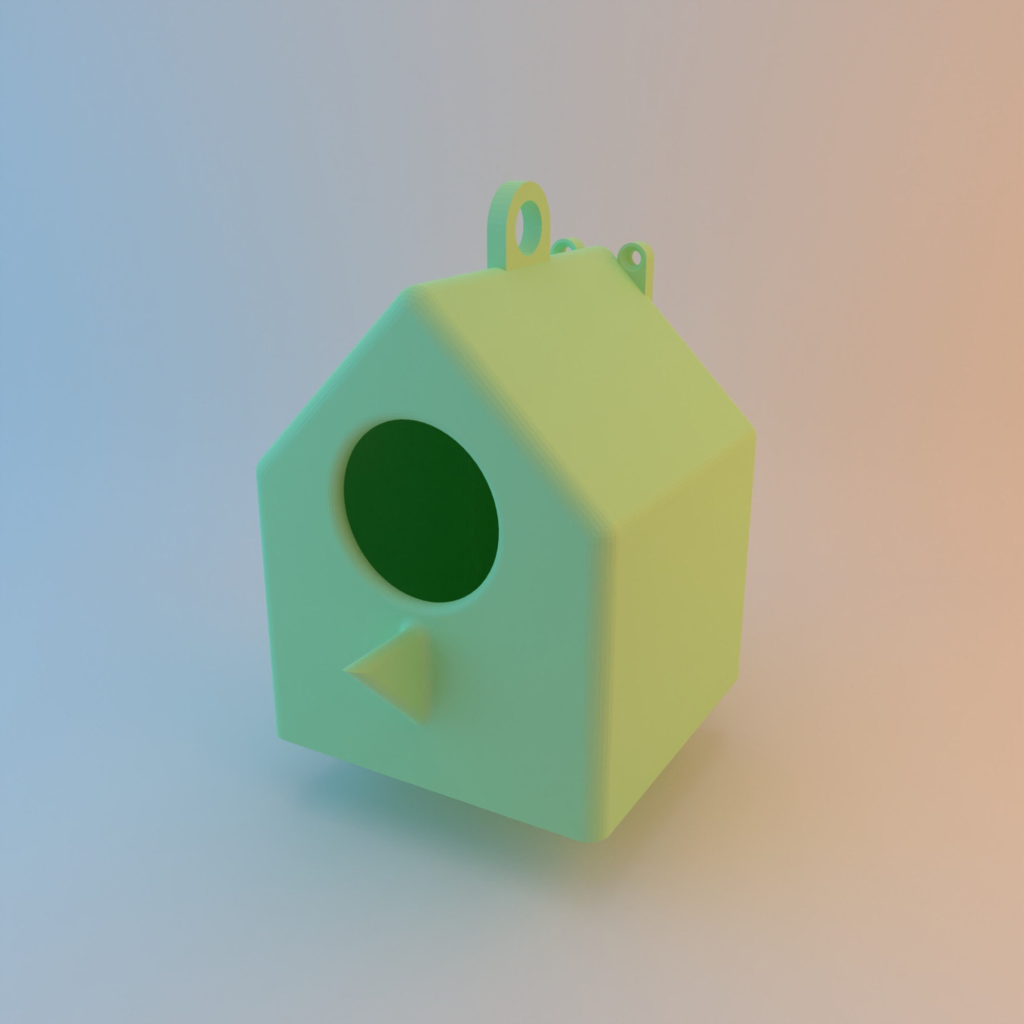 Birdhouse Stl Files Birdhouse 3d Print Files Bungalow 3d Print Files 3d House Birdhouse Stl
