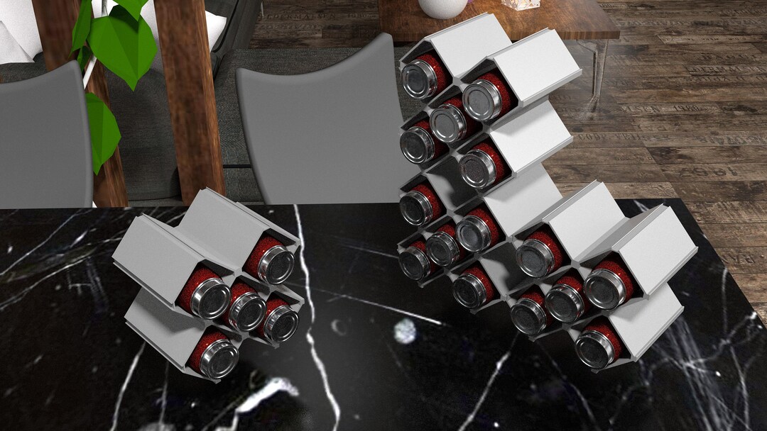 Modular Sipce Rack Honeycomb Drawer Organiser | Herbs and Spice Storage ...