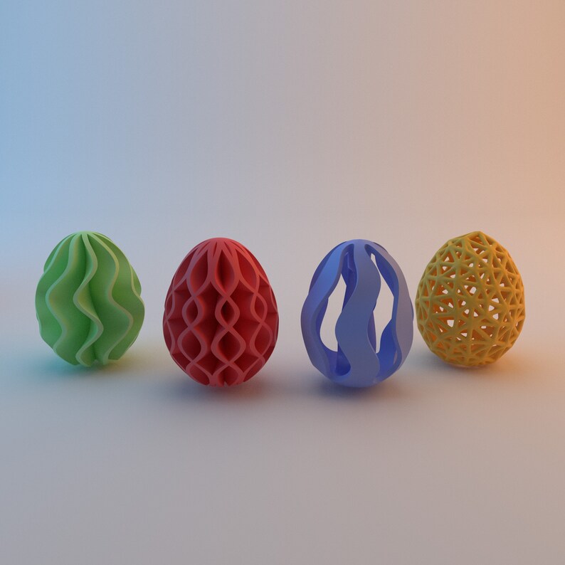 Easter Egg and Bunny 3D Print Stl Files Decorative STL Files - Etsy