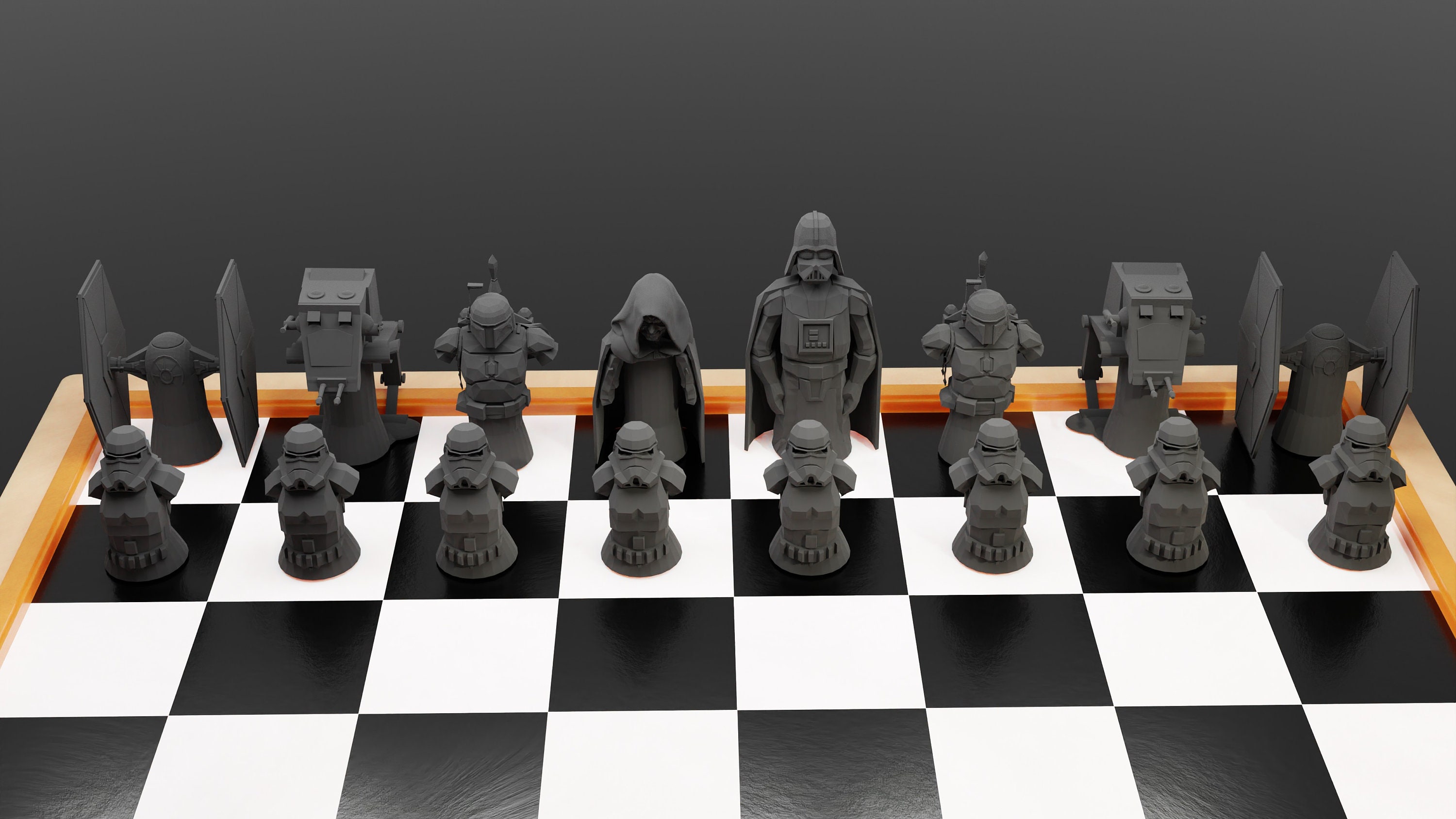 Star Wars Chess Set Chess Set STL File 3D Digital Printing - Etsy Canada