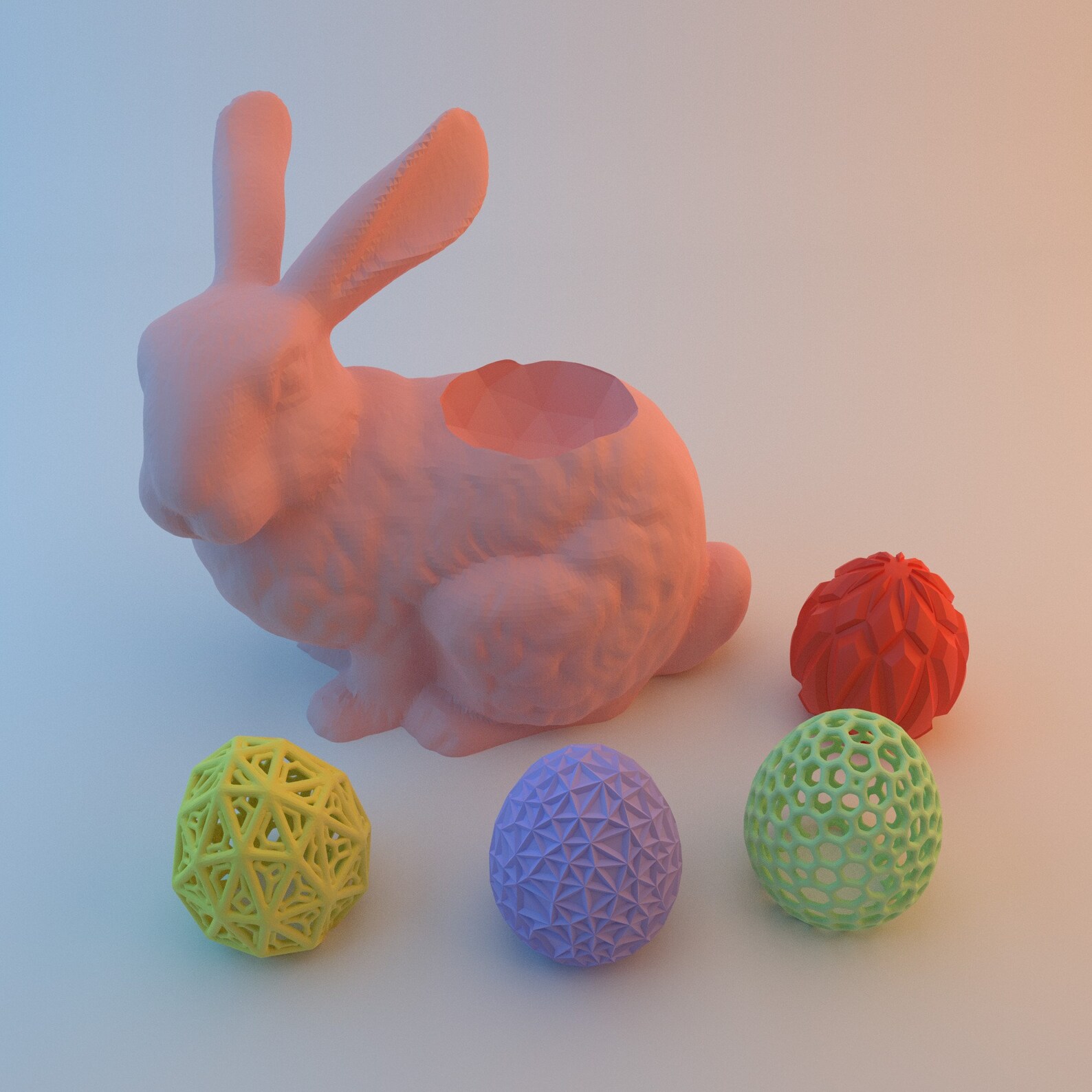 Easter Egg and Bunny 3D Print Stl Files Decorative STL Files for 3D ...