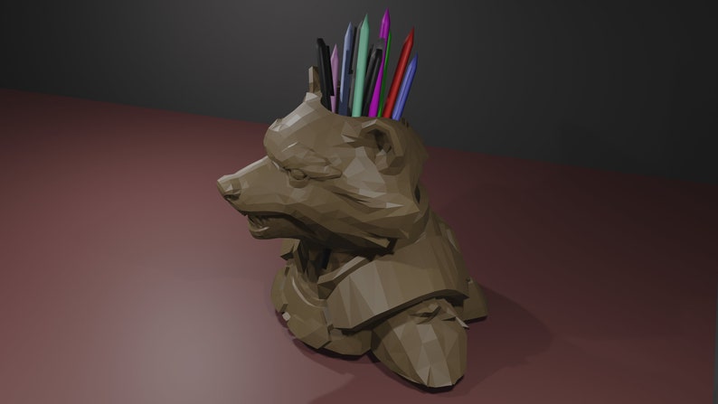 Rocket Raccoon Pen Holder STL File 3D Printed Pen Holder - Etsy