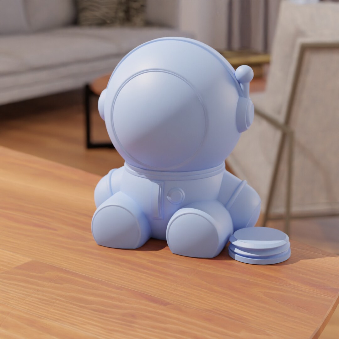 Astronaut Bank | Piggy Bank | Money Bank | Money Box Stl | Coin Bank ...