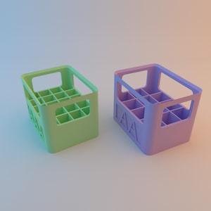 Battery Holderer Organizer for AAA and AA Batteries Mini Container STL ...