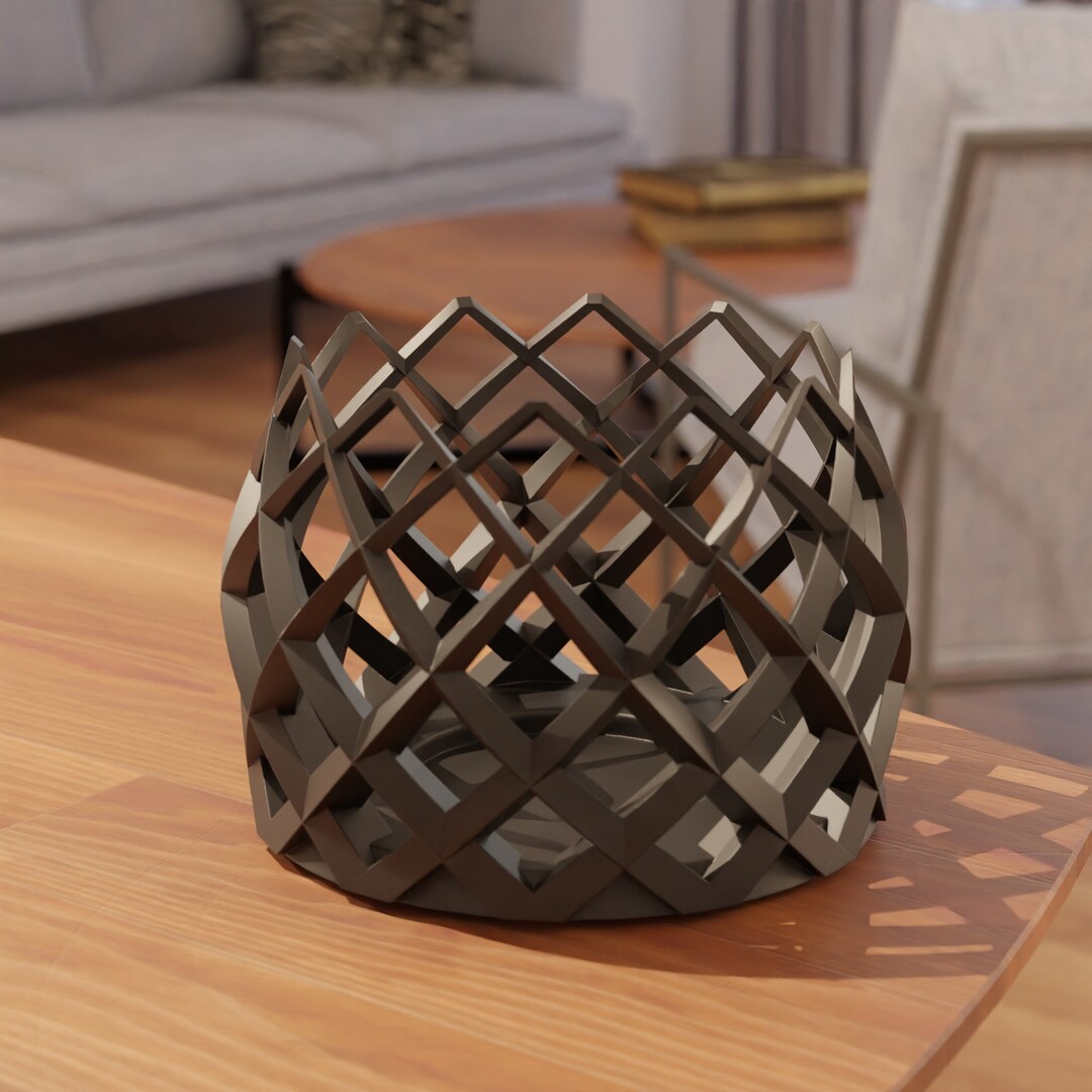 Candle Holder 3D Print STL File for 3D Printers | TABLE DECORATION 3d ...