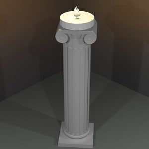 Greek Column Candle Holder 3D Print STL File for 3D Printers | TABLE ...