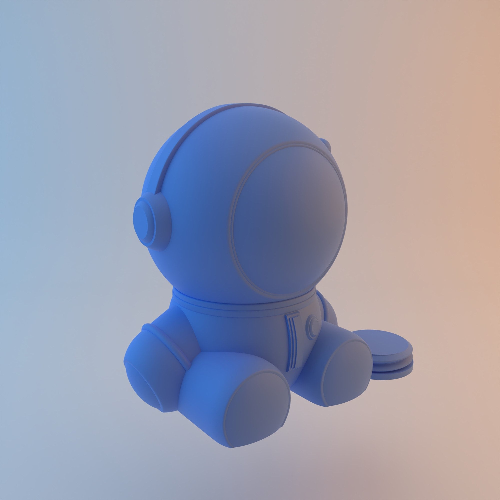 Astronaut Bank Piggy Bank Money Bank Money Box Stl Coin Bank Stl Files ...