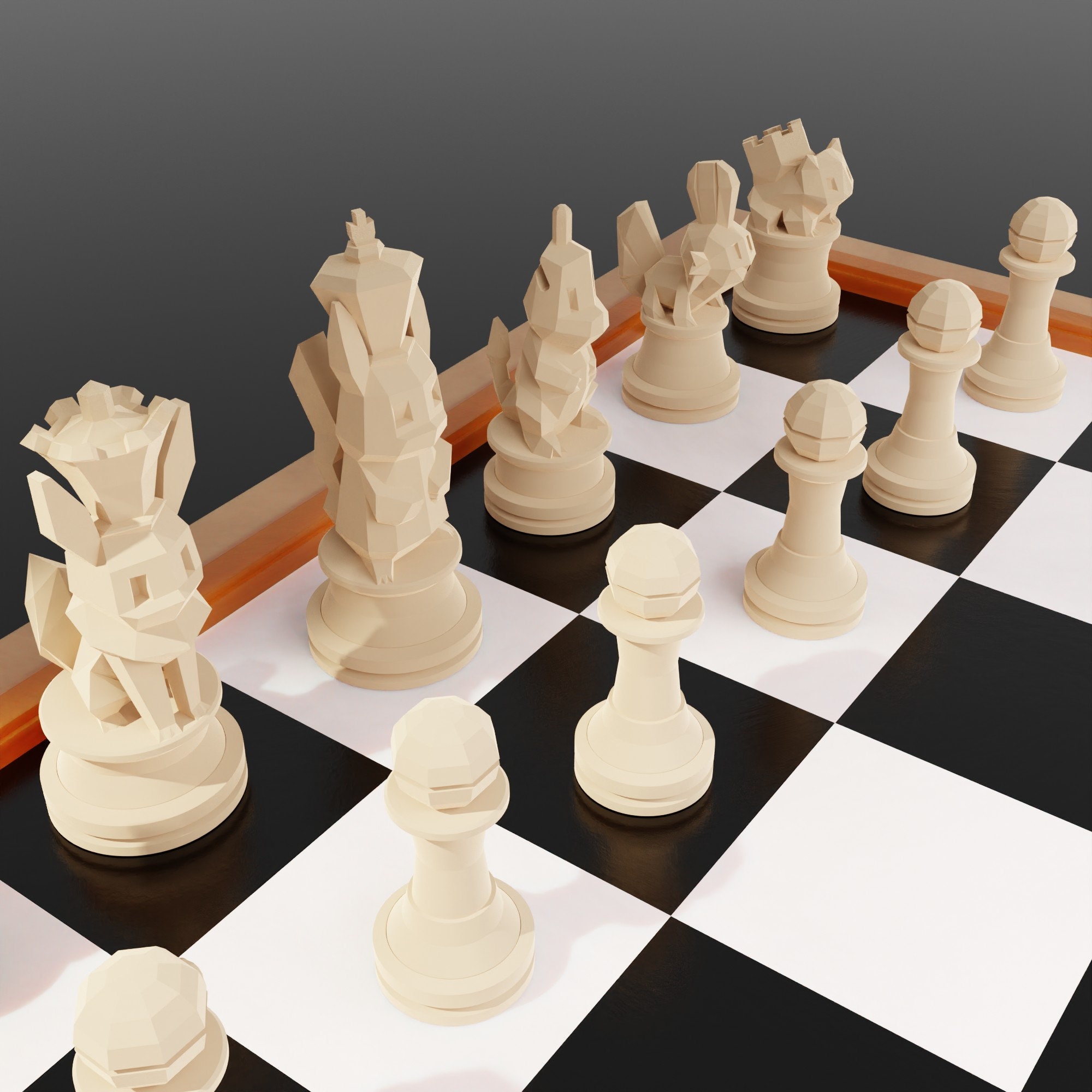 Pokemon Chess Set - 3D Print File Stl, Chess Set - Premium Chess Set ...