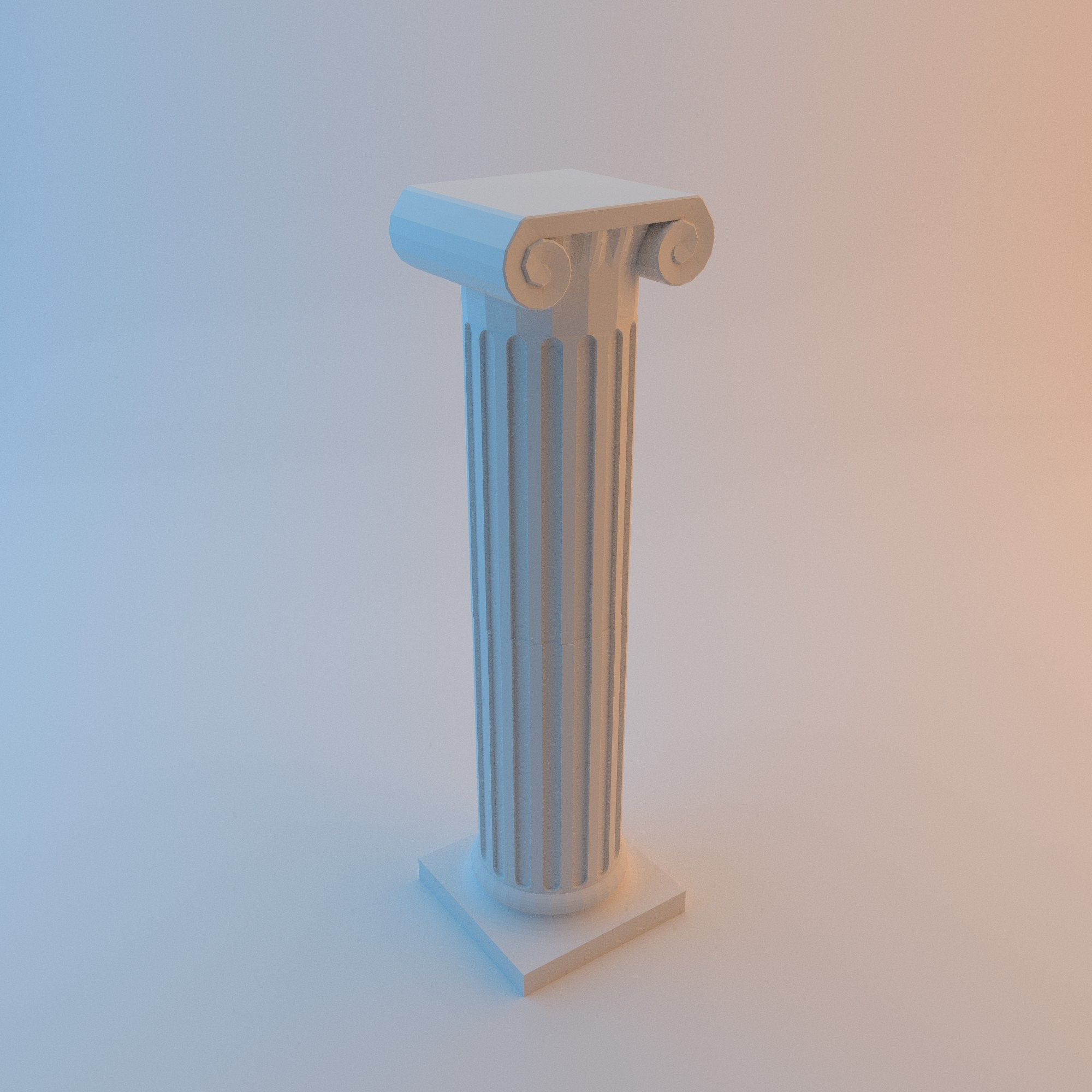 Greek Column Candle Holder 3D Print STL File for 3D Printers TABLE ...