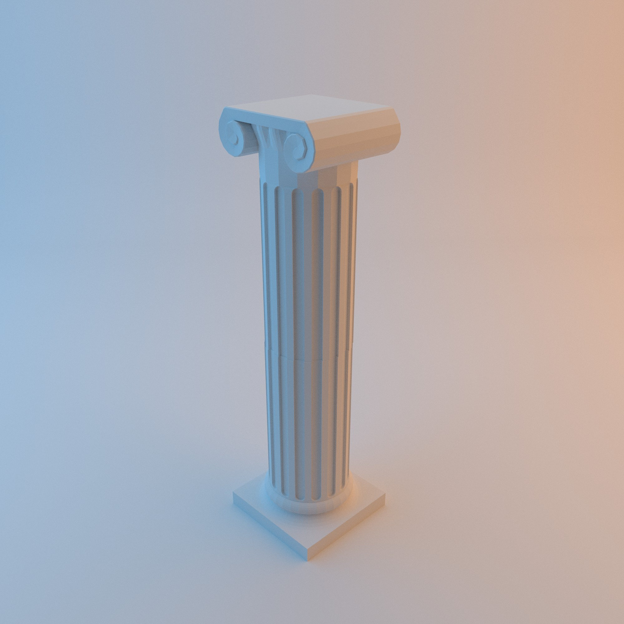 Greek Column Candle Holder 3D Print STL File for 3D Printers TABLE ...