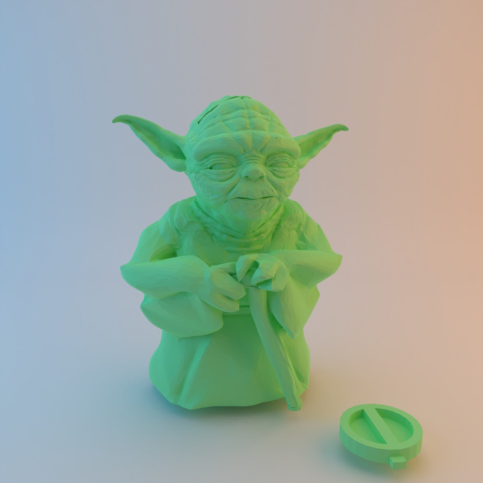 Star Wars Yoda Bank | Piggy Bank | Money Bank | Monex Box Stl | Coin ...