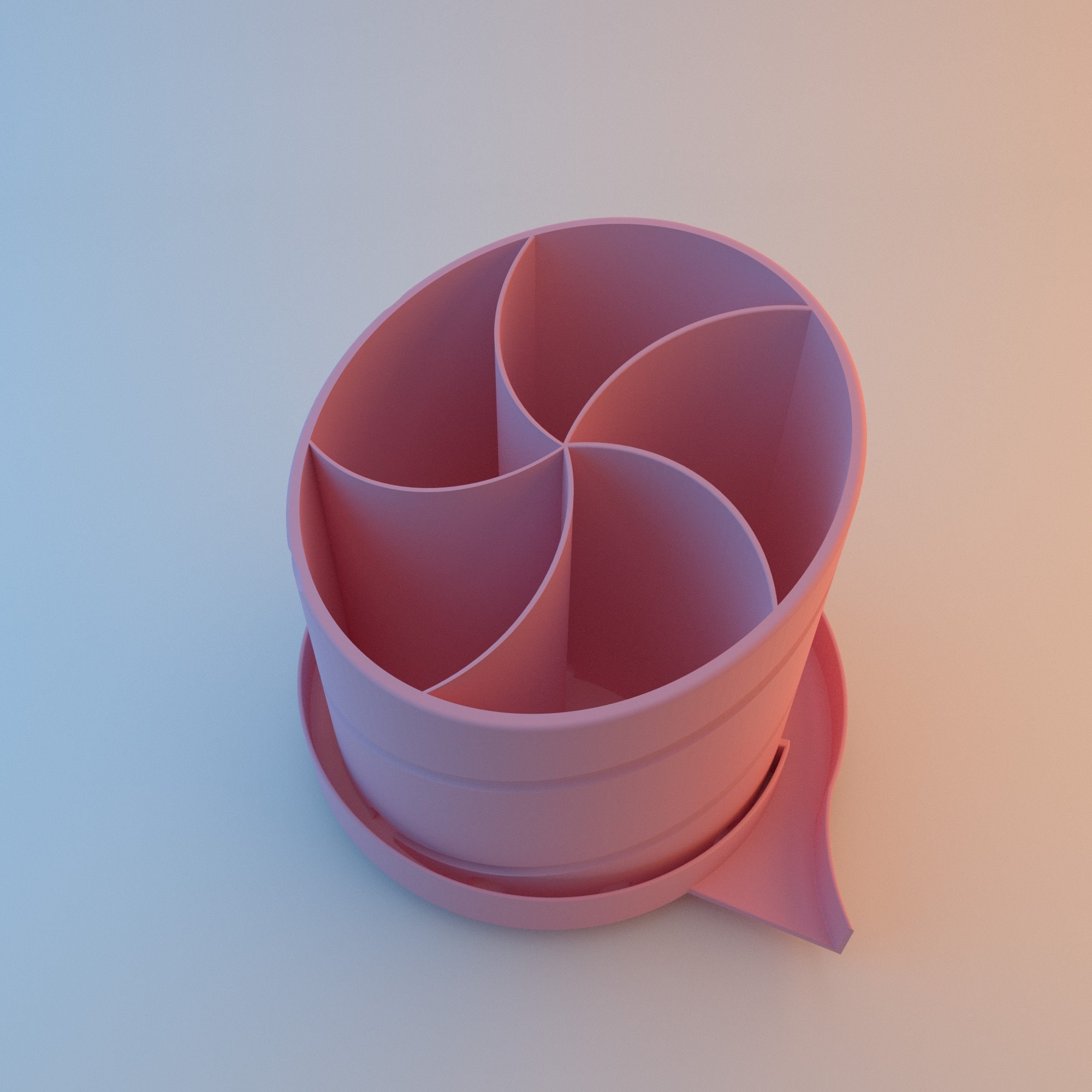 Kitchen Cutlery Stl Organizer- 3D Model Expandable Kitchen Organizer ...