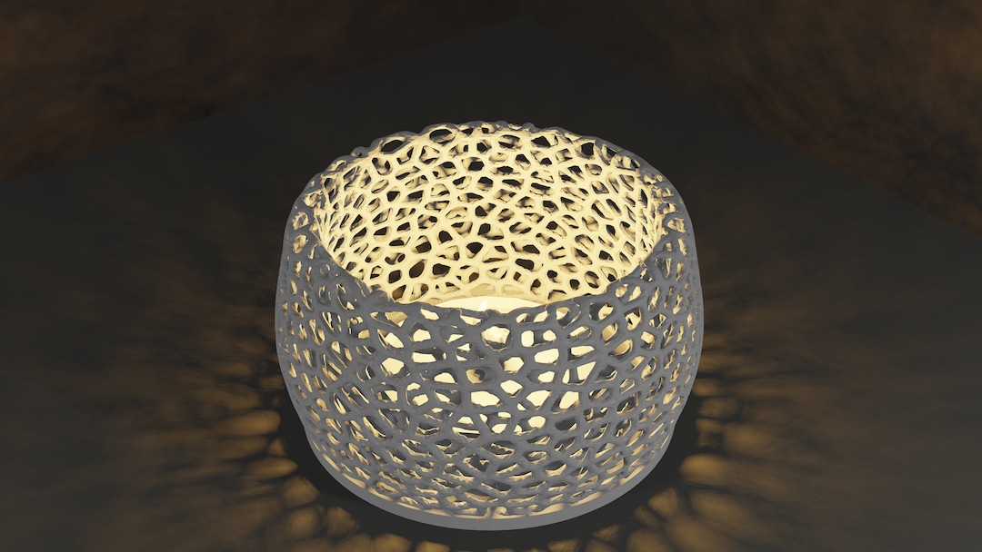 Candle Holder Tealight 3D Print STL File for 3D Printers - Etsy