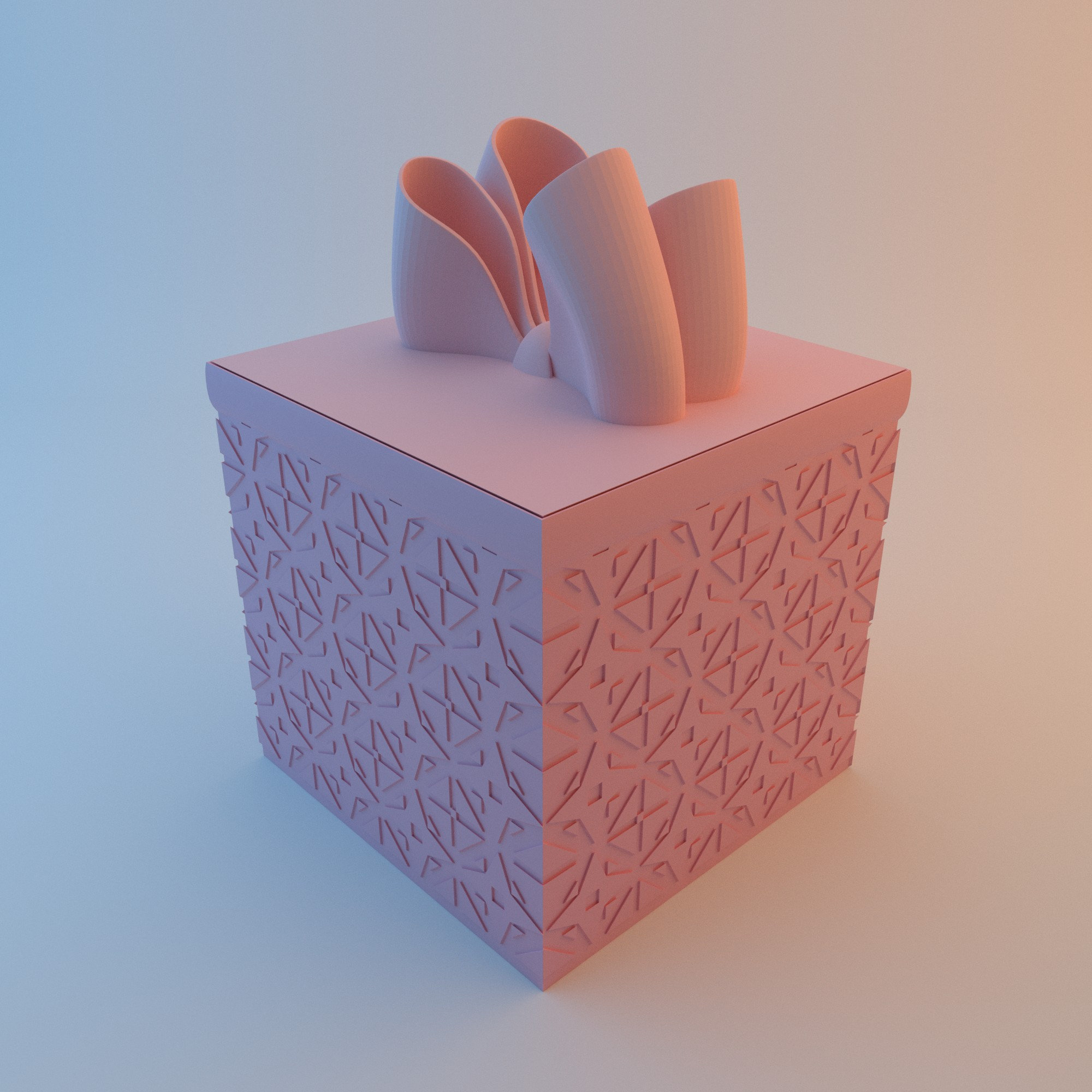 GIFT BOX 3D Stl 3D Model Stl Home Decor table Decoration - Etsy