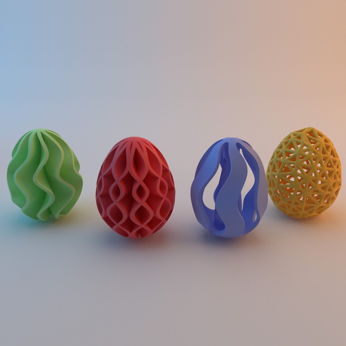 Easter Egg and Bunny 3D Print Stl Files Decorative STL Files for 3D ...