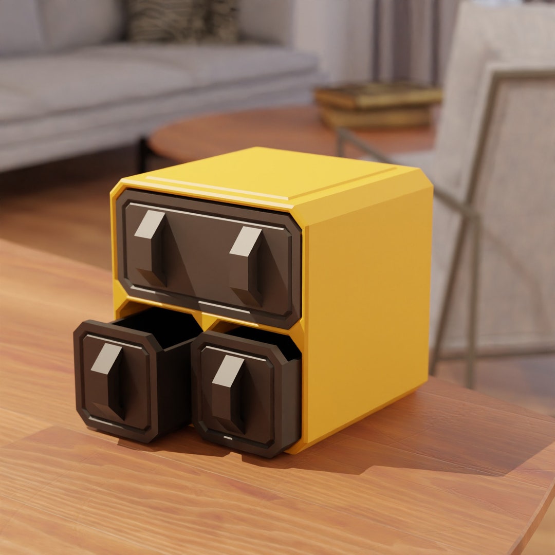 Sotrage Crate Modular Drawer System Crate Mini Container STL File -3D ...