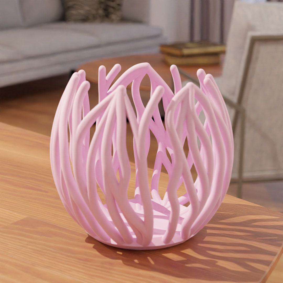 Candle Holder 3D Print STL File for 3D Printers | TABLE DECORATION 3d ...