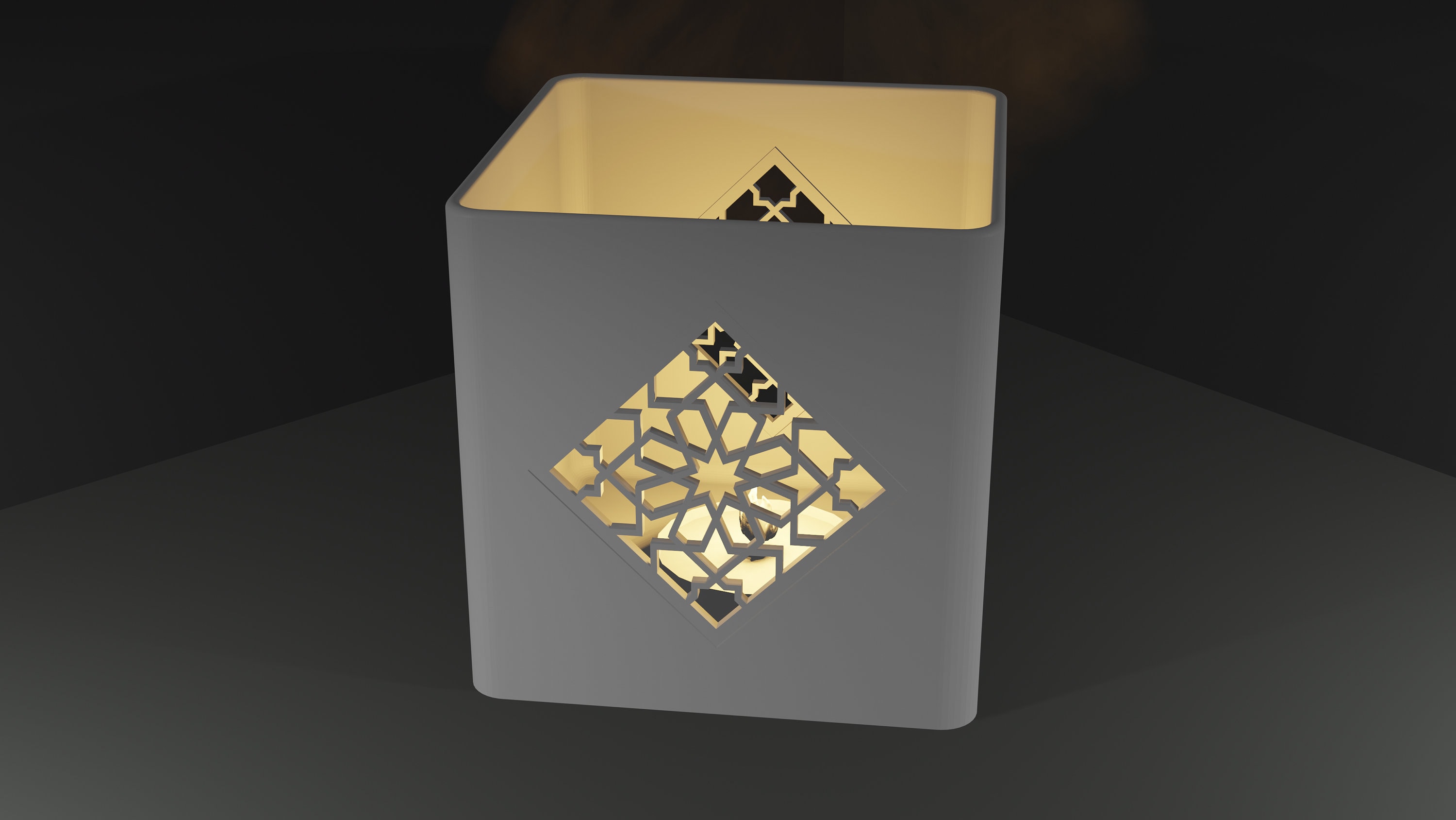 Candle Holder 3D Print STL File for 3D Printers | TABLE DECORATION 3d ...