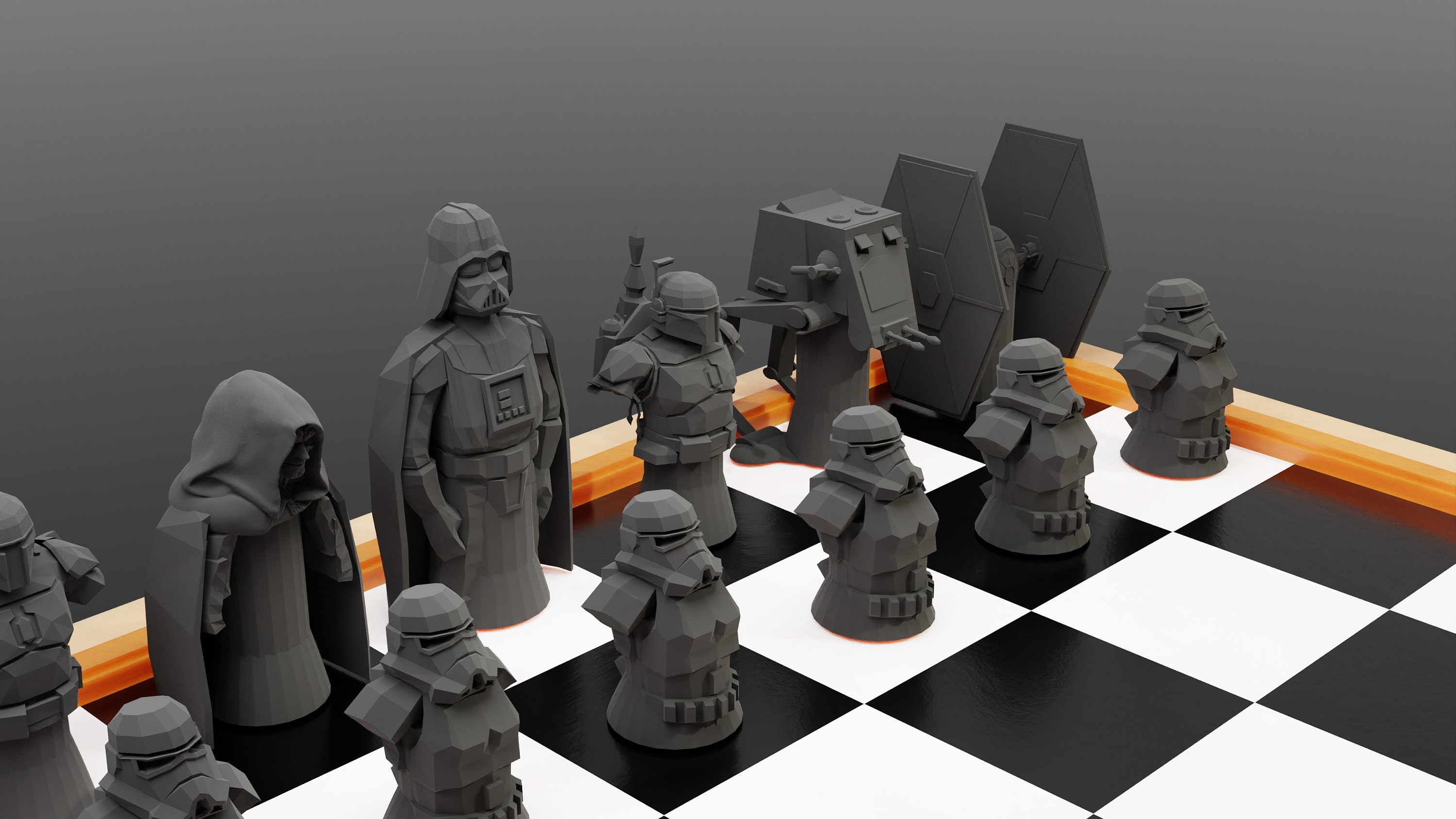 Star Wars Chess Set Chess Set STL File 3D Digital Printing - Etsy Canada