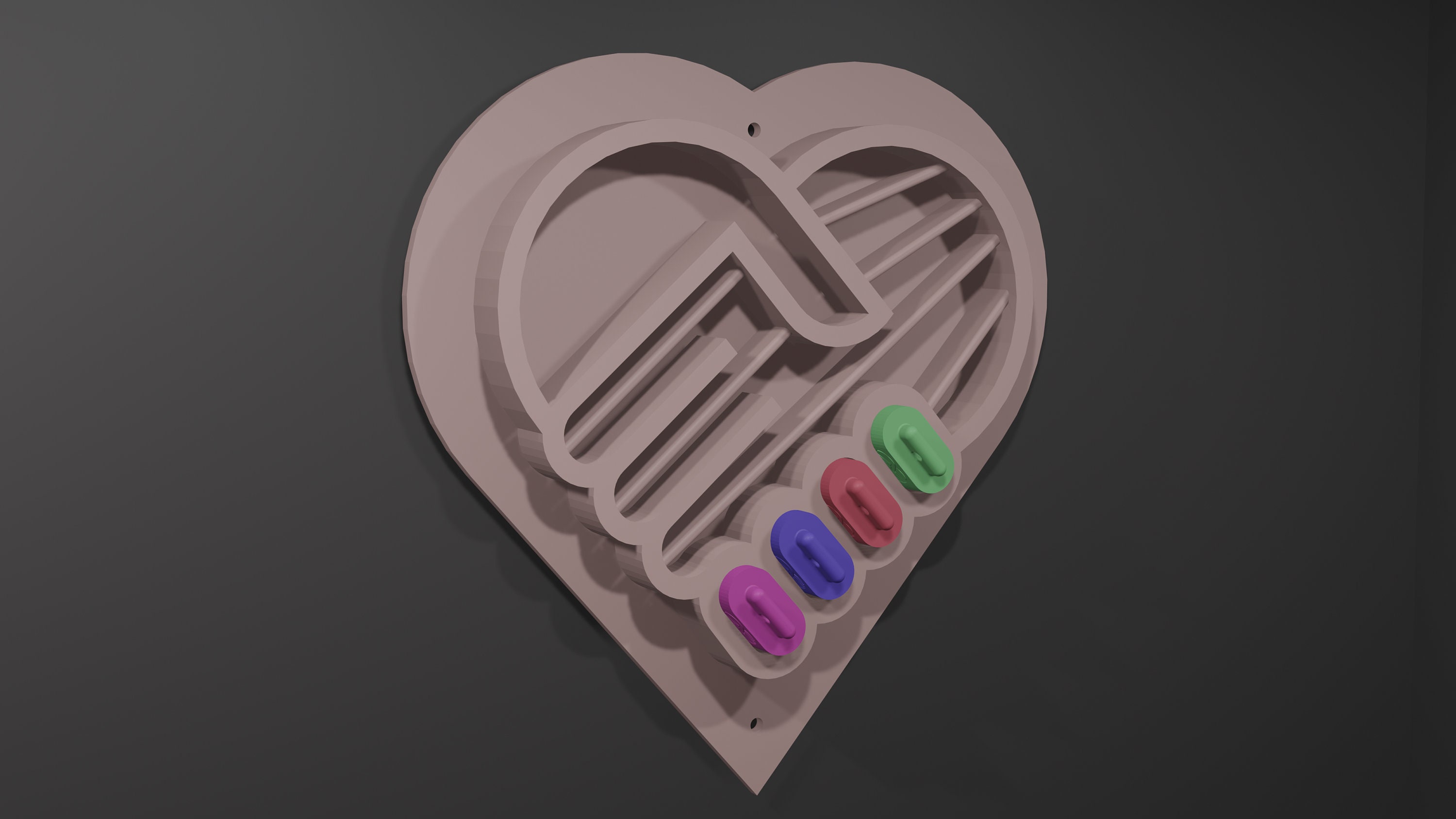 Key Holder for Wall Stl 3D Model Stl Home Decor Stl 3D Print Stl Files ...