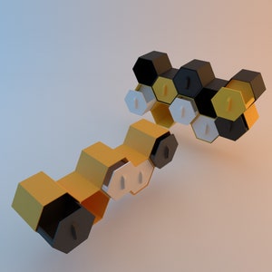 Hexagon Stackable Crate Mini Container STL File -3D Print for Office ...