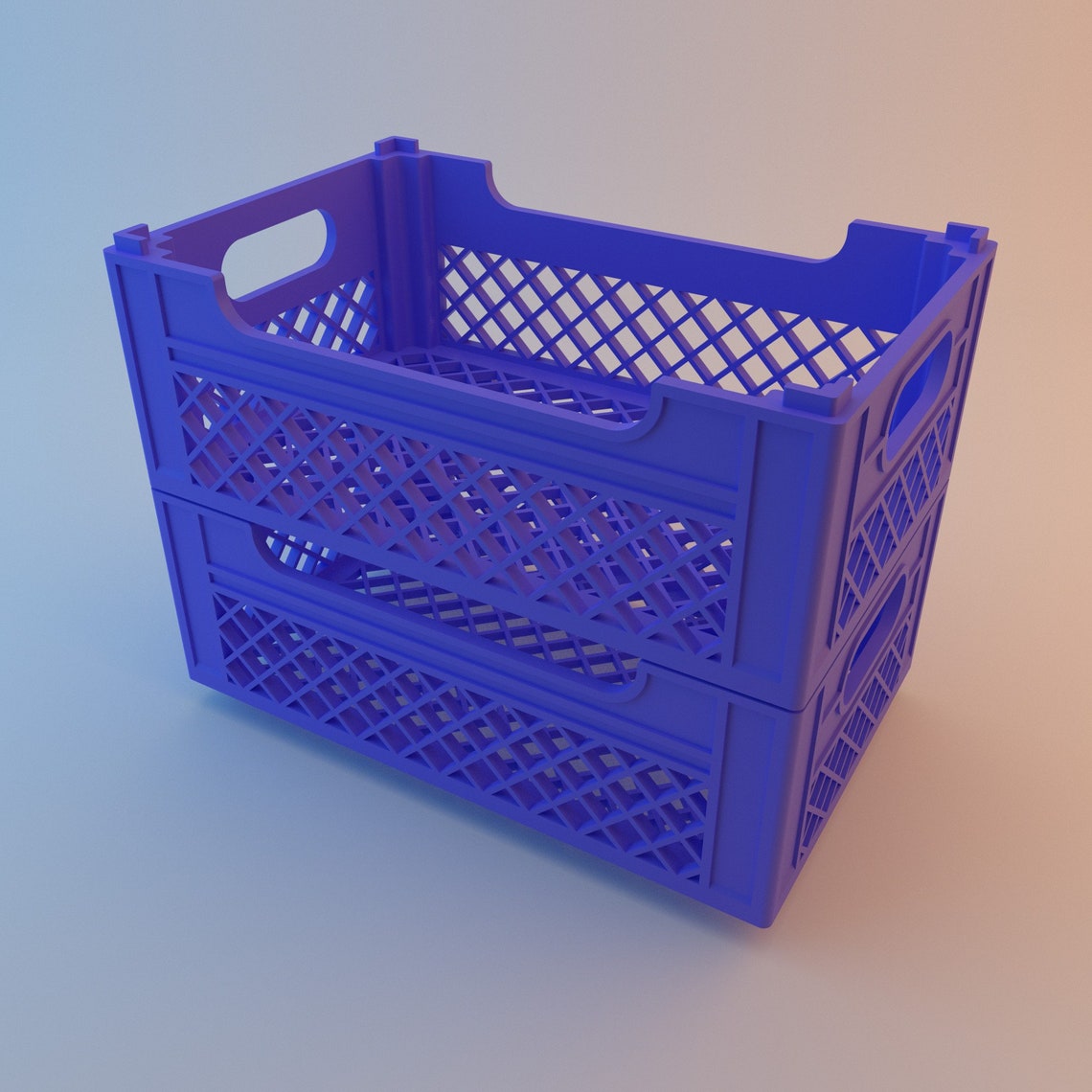 Stackable Crate Mini Container STL File 3D Print for Office - Etsy