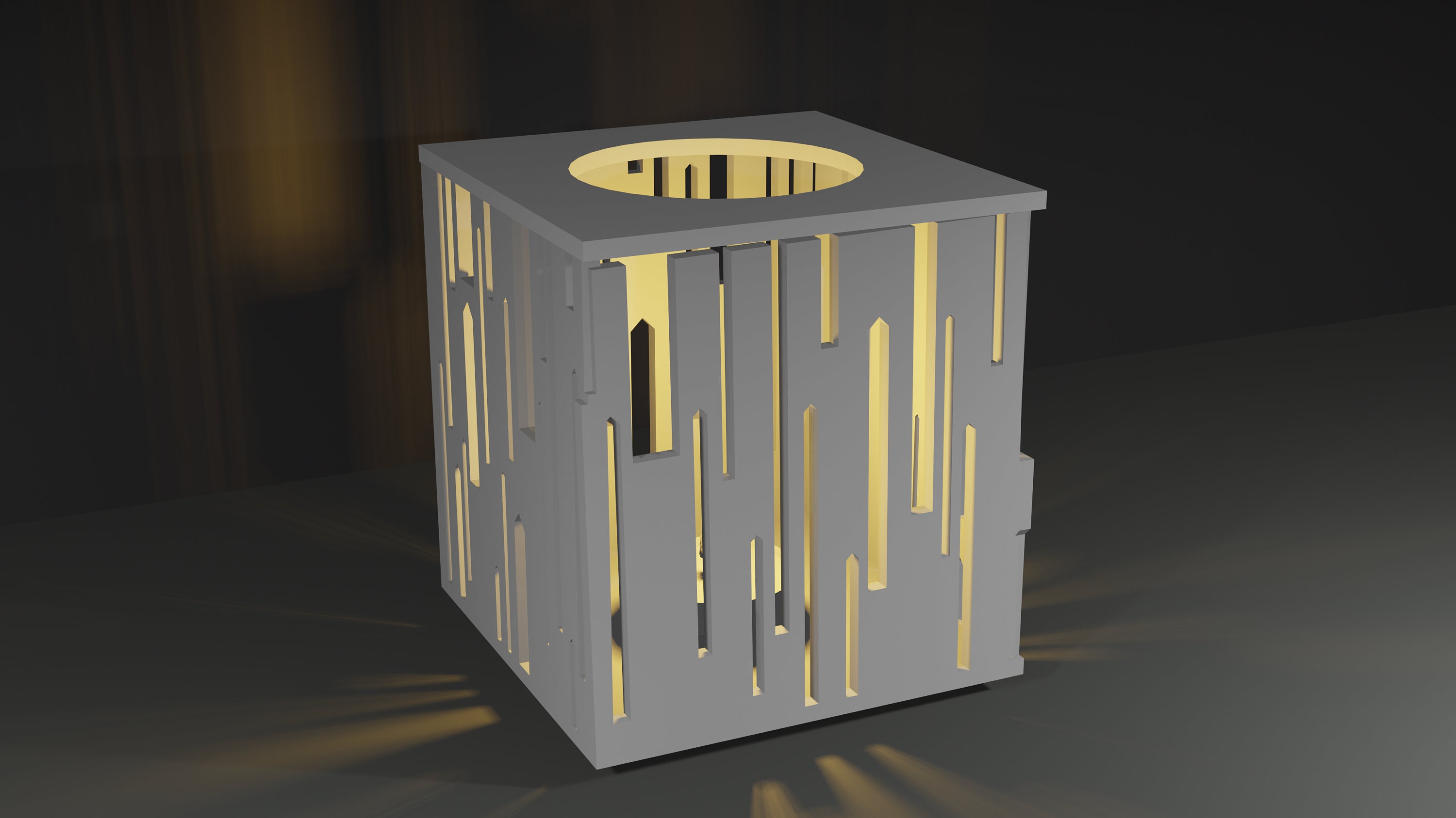 Candle Holder 3D Print STL File for 3D Printers TABLE - Etsy