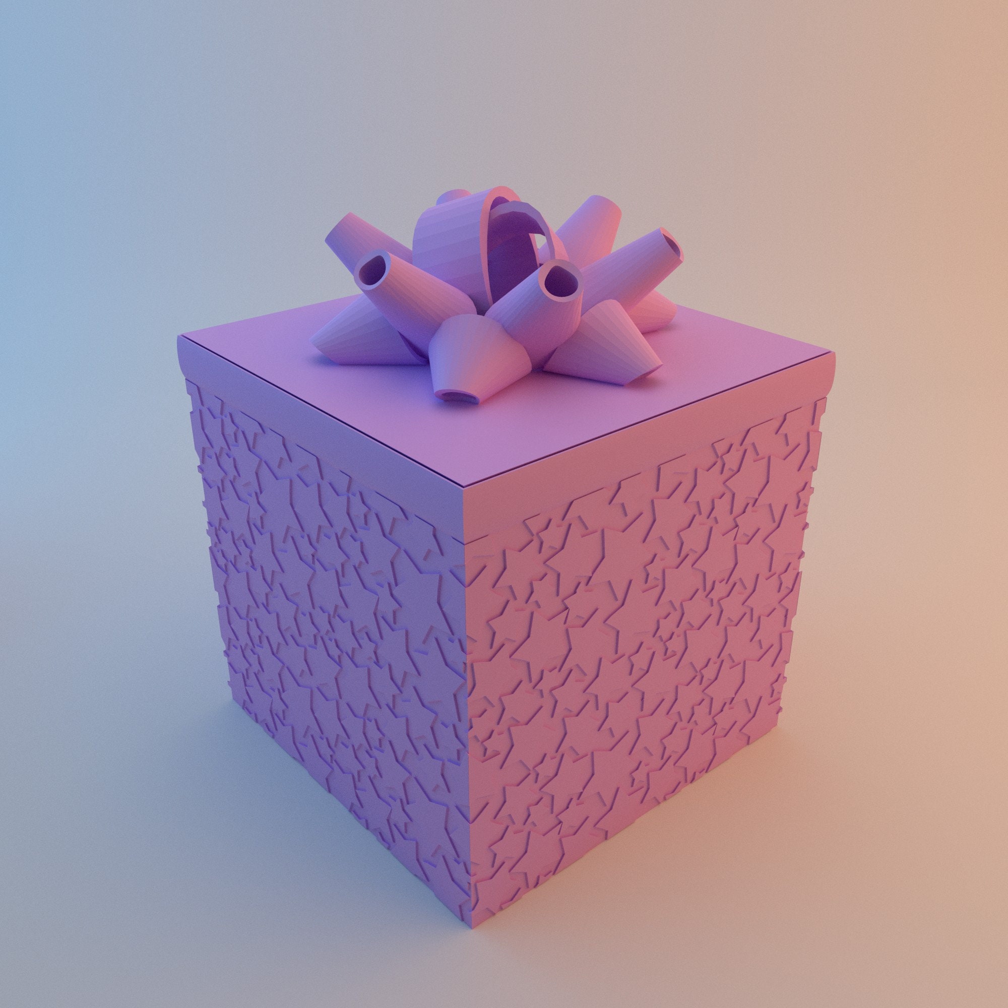 GIFT BOX 3D Stl 3D Model Stl Home Decor table Decoration - Etsy