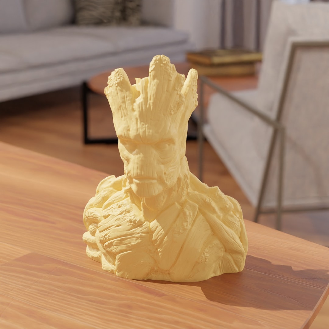 Groot Pen Holder STL File - 3D Printed Pen Holder - Office Decoration ...