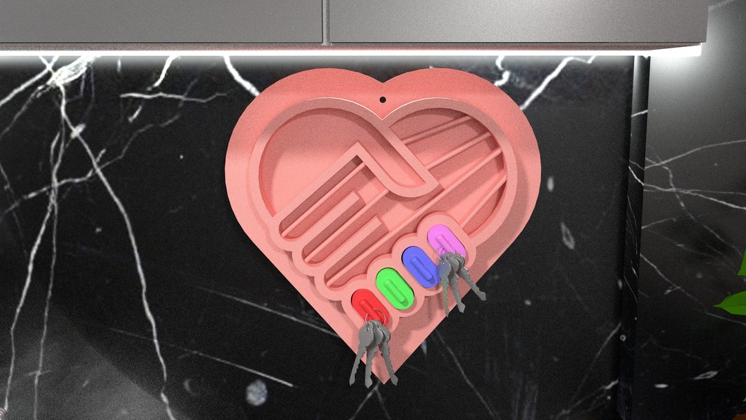 Key Holder for Wall Stl- 3D Model Stl - Home Decor Stl - 3D Print Stl ...