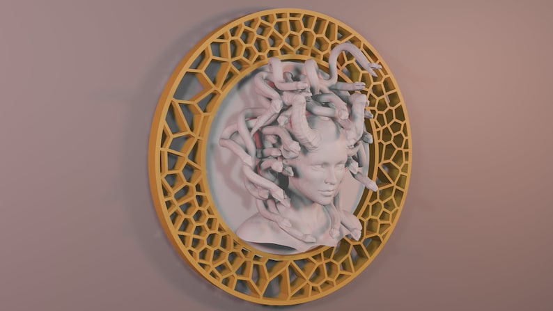 Medusa 3D PICTURE MODEL Wall Art Wall Decoration Home Decoration Home ...