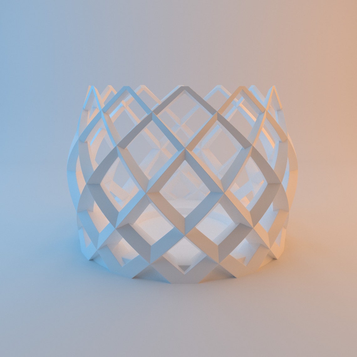 Candle Holder 3D Print STL File for 3D Printers | TABLE DECORATION 3d ...