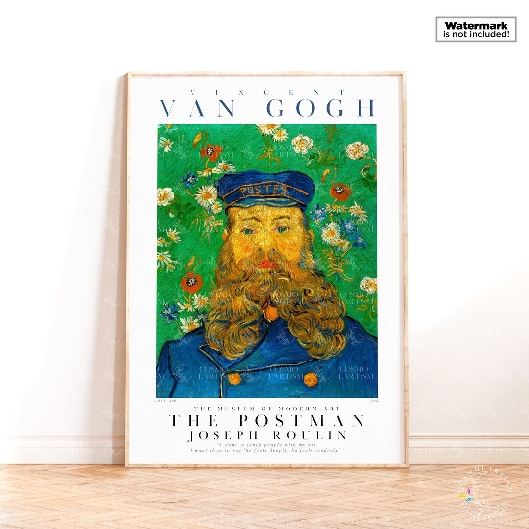 Van Gogh the Postman Exhibition Poster, Joseph Roulin Art Print, Modern ...