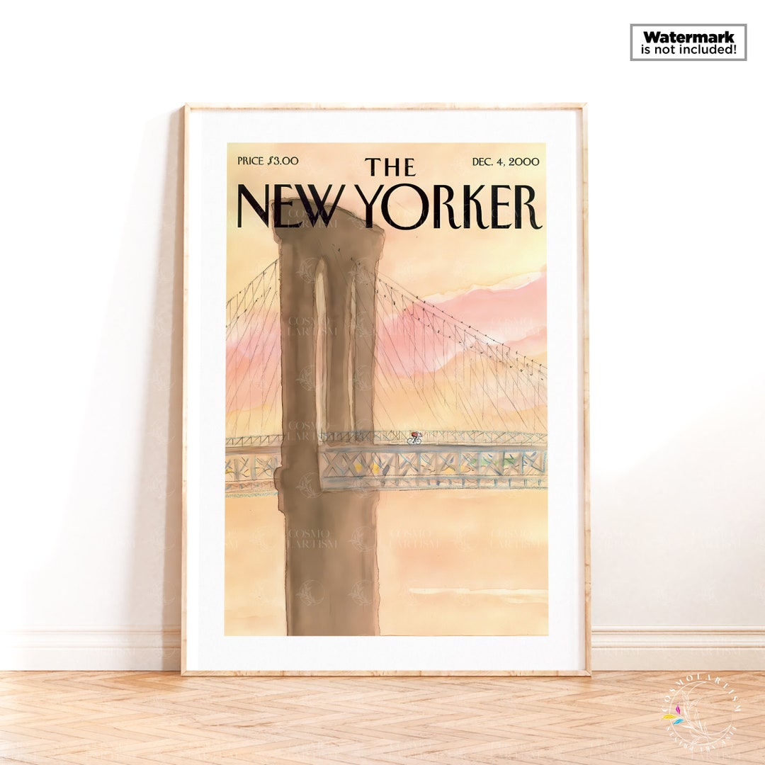 The New Yorker Magazine Cover Poster, Vintage Poster, Modern Wall Art ...