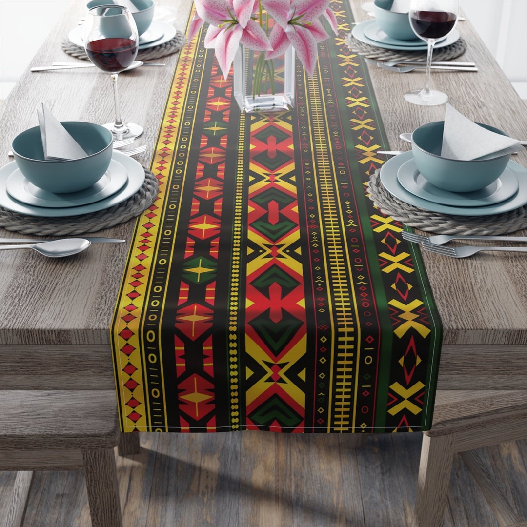 African Print Table Runner, Cultural Celebration Decor - Etsy